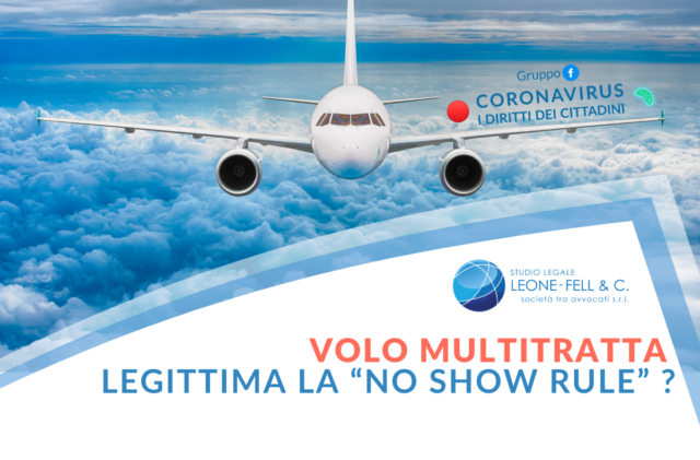 Volo multitratta, legittima la “no show rule”