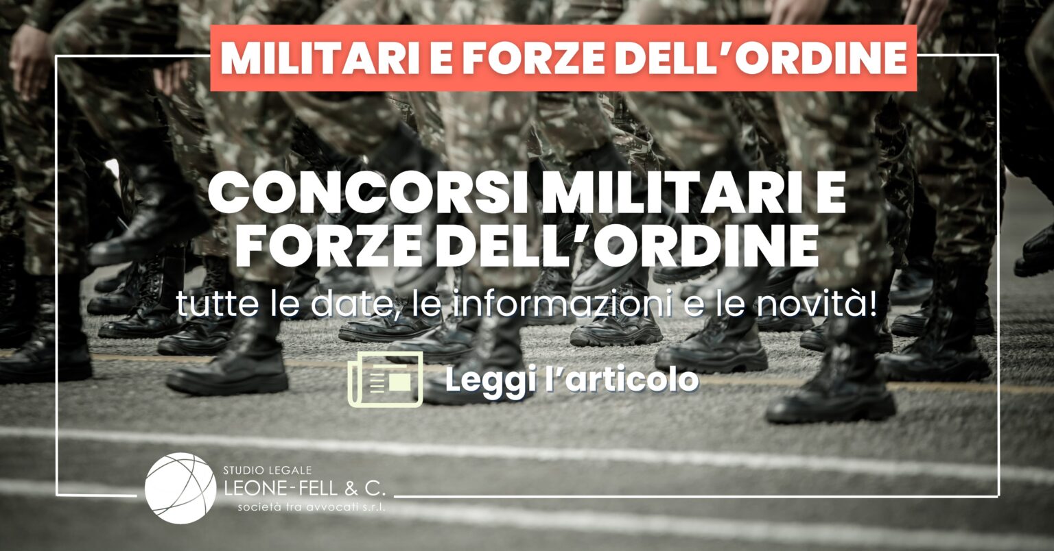 Concorsi militari forze ordine 2025: tutte le informazioni utili!