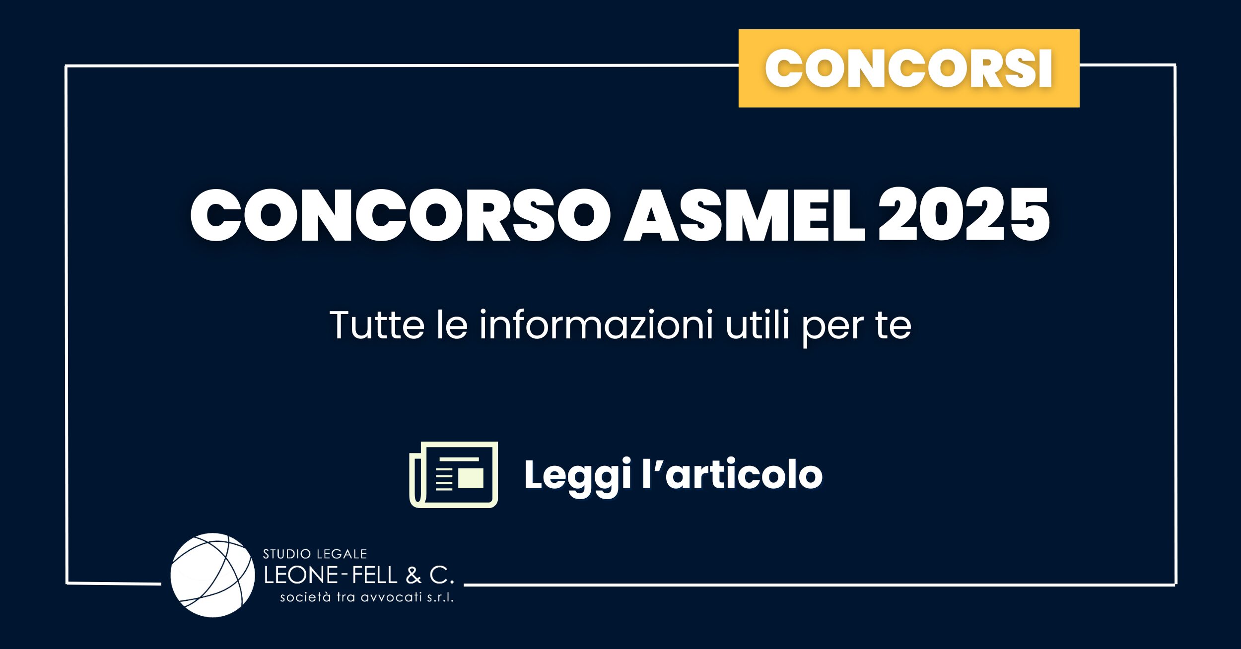 Concorso ASMEL 2025 - Tutte le informazioni utili